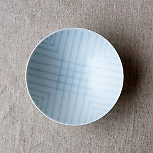 Hakusan Pottery S-20 Flat Tea Wan, White, Approx. φ5.9 x 2.1 inches (15 x 5.3 cm), Masahiro Mori Design, Hasami Ware Made in Japan