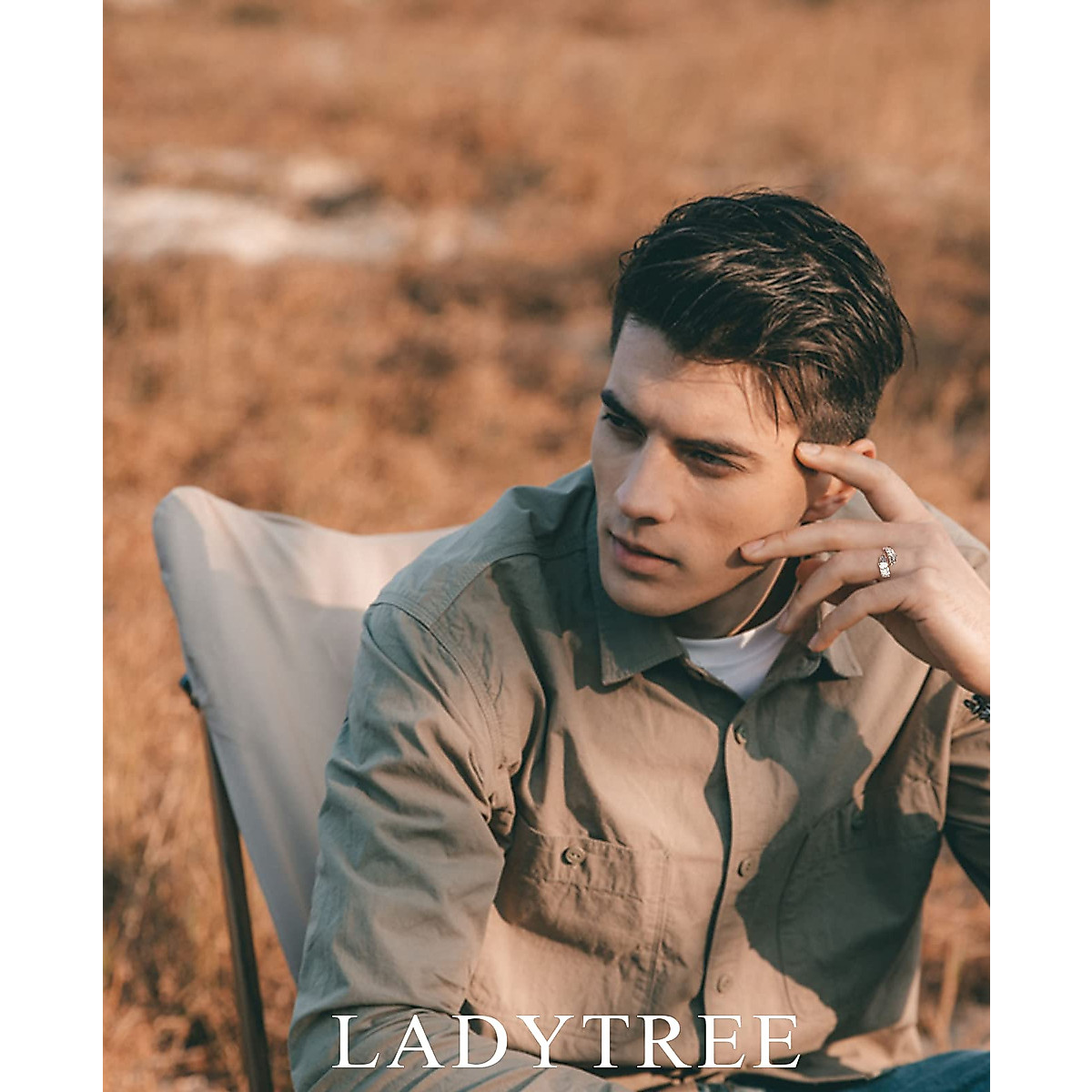 Ladytree Feather Angel Wings Adjustable Sterling Silver Open Thumb Ring for Women Loss of Mom Daughter Loved Ones Mother’s Day Rememberance Sympathy Memory Miscarriage Purity Jewelry Size 7