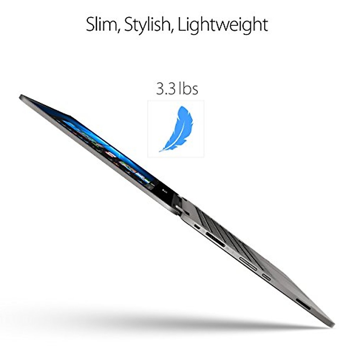 ASUS VivoBook Flip 14 TP401NA-WH21T 14" 2-in-1 HD Touchscreen Laptop, Intel Quad-Core Pentium N4200 Processor (up to 2.5 GHz), 4GB DDR4 RAM, 64GB EMMC Storage, W10 Home (Renewed)