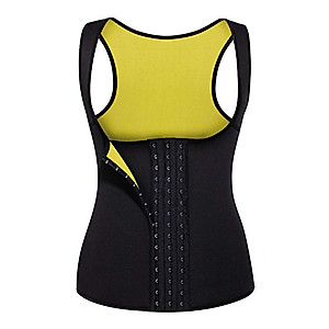 Women's Underbust Corset Waist Trainer Cincher Steel Boned Neoprene Sport Workout Body Shaper Vest Tank
