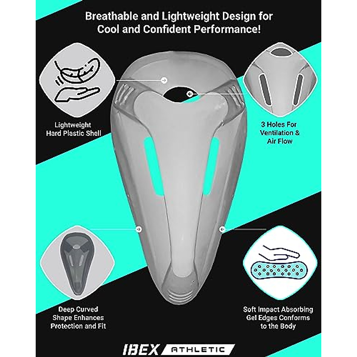 Ibex Athletic Youth Compression Shorts with Protective Cup - Youth Cup Underwear with Cup, Boys Compression Shorts - Y Small White