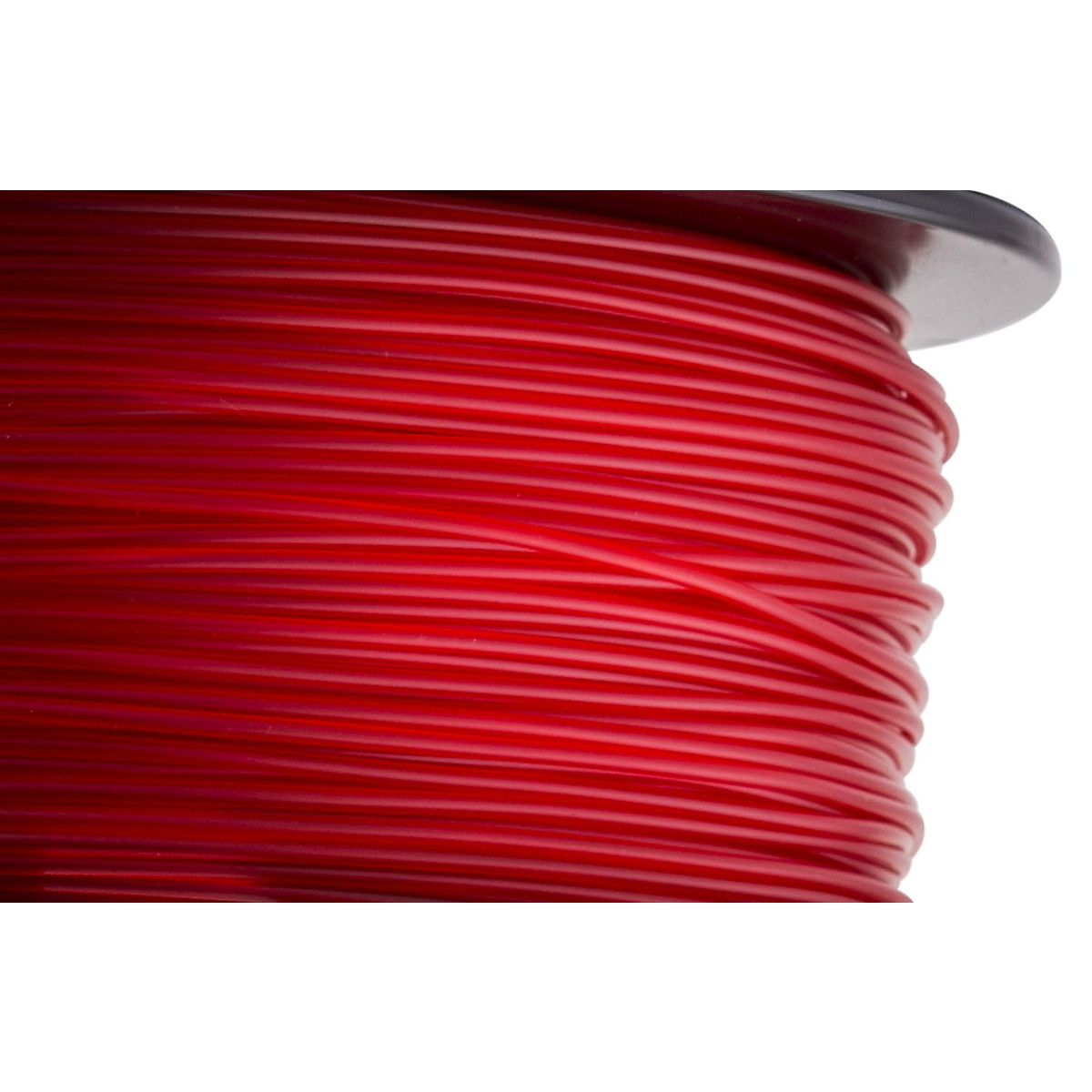 HATCHBOX PLA 3D Printer Filament, Dimensional Accuracy +/- 0.03 mm, 1 kg Spool, 1.75 mm, Transparent Red
