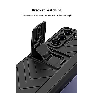 SHIEID Samsung Fold 5 Case with Hinge Protection, Galaxy Z Fold 5 Case Built-in Screen Protector & Kickstand & S Pen Slot Case for Samsung Galaxy Z Fold 5 2023, Blue