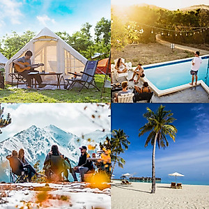 ROCK CLOUD Portable Folding Beach Chair Low Camping Chairs for Camp Lawn Hiking Sports Hunting, Green