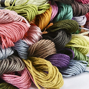 Friendship Bracelet String 50 Skeins Rainbow Color Embroidery Floss Cross Stitch Embroidery Thread Cotton Friendship Bracelet Thread Floss Bracelet Yarn, Craft Floss