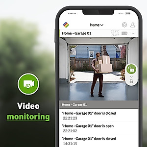 ismartgate LITE Smart Garage Door Opener Remote, APP Control, Compatible with Apple Homekit, Amazon Alexa, Google Assistant, IFTTT, Compatible with All Garage doors. Wireless sensor included.