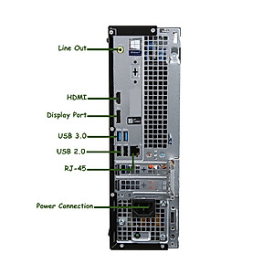 Dell Optiplex 3060 SFF Computer Desktop PC, Intel Core i5-8400 2.80GHz Processor, 16GB DDR4 Ram, 1TB Solid State Drive, HDMI, Wireless Keyboard Mouse, WiFi & Bluetooth, Windows 10 (Renewed)