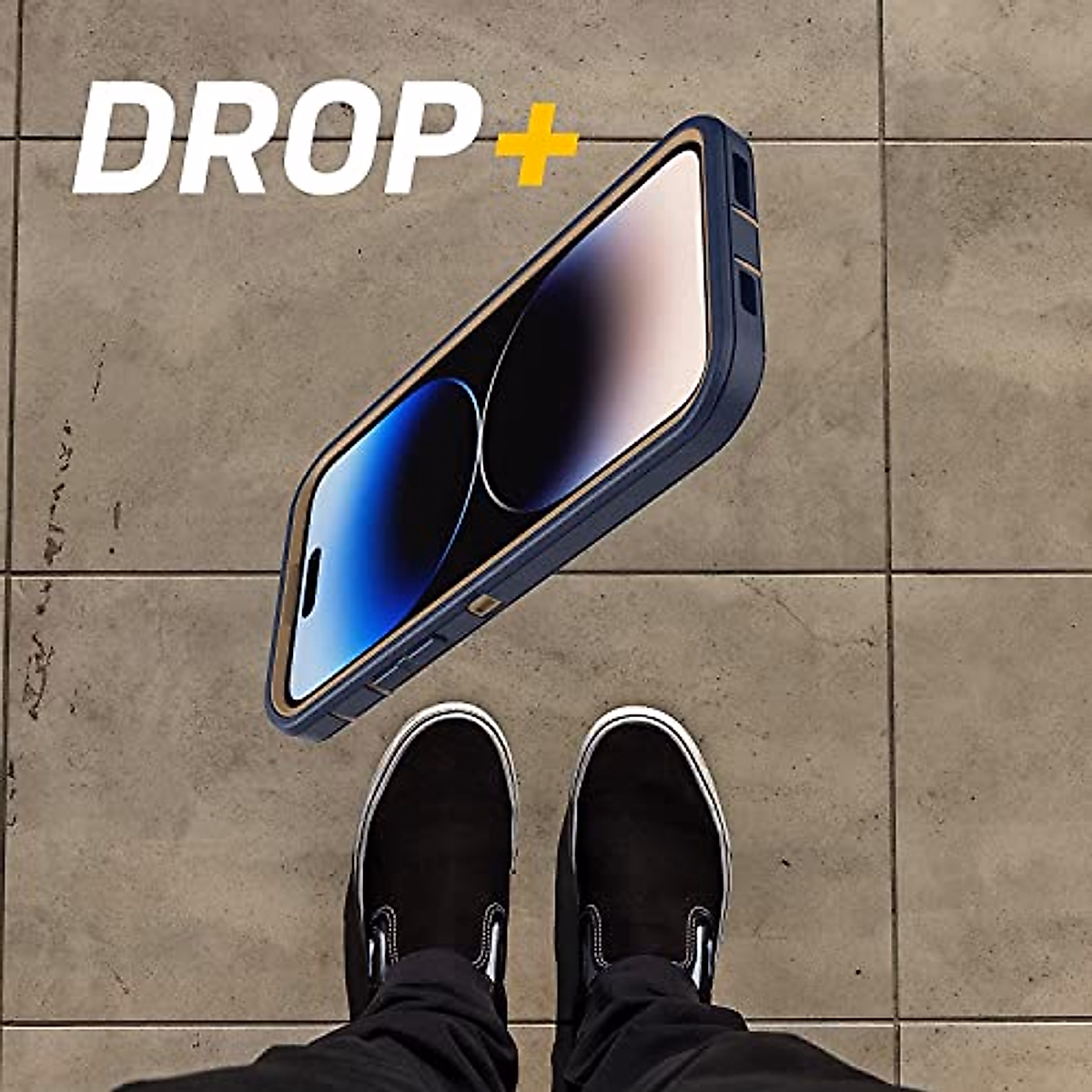 OtterBox DEFENDER SERIES SCREENLESS EDITION for iPhone 14 Pro Max (ONLY) - BLUE SUEDE SHOES (Blue)