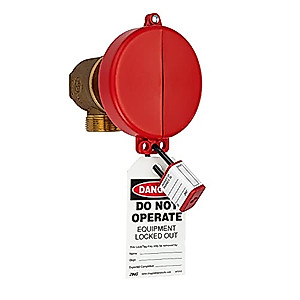 Zing Green Products 7104 RecycLockout Gate Valve Lockout, USA-Made Recycled Plastic, Covers 2.25 to 5 Inch Valves