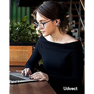Udirect Bluetooth Wireless Headset, Hands Free, Over The Ear, 3 Button Functions, Business Minded,