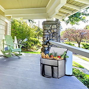 Homevative Locking Home Delivery Bag for Groceries, Packages, Food Delivery, etc. 2 Combination Locks included