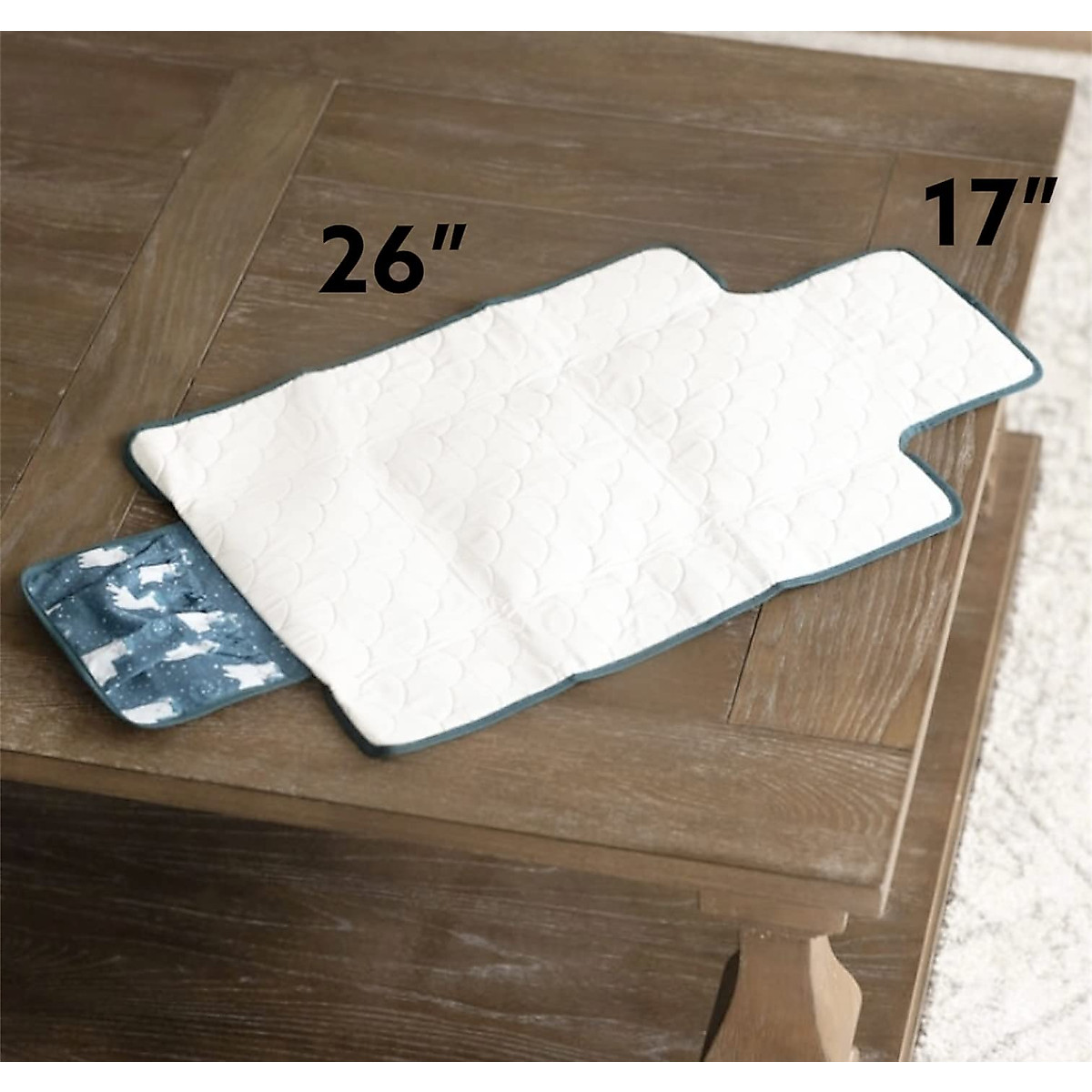 Baby & Toddler Travel-Friendly Padded Change Pad with 100% Organic Cotton Lined Interior, an O.W.L Product