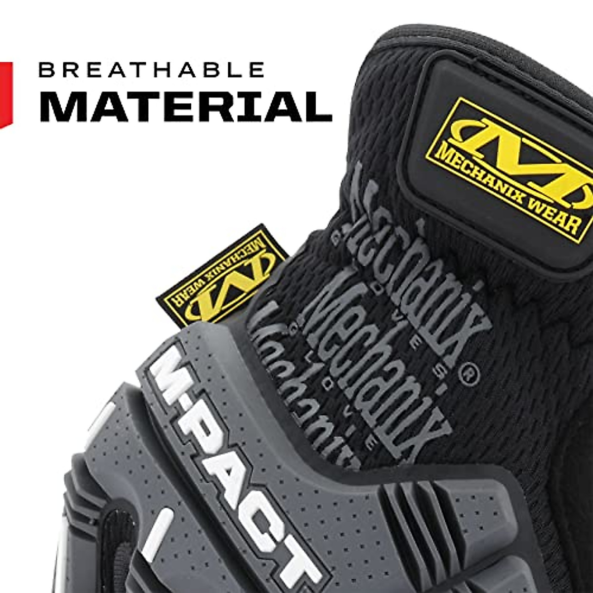 Mechanix Wear: M-Pact Open Cuff Work Gloves (X-Large, Black)