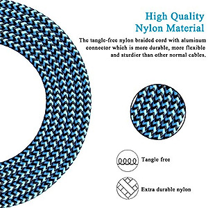 Aioneus Micro USB Cable Fast Android Cord Charger Cable 4Pack [2FT, 3FT, 5FT, 6FT] Cable Charging Cord for Samsung Galaxy S7 Edge S6 S5 J3 J3V J5 J7 J7V Note 5, LG K40 K22 K20, Tablet, PS4, Kindle