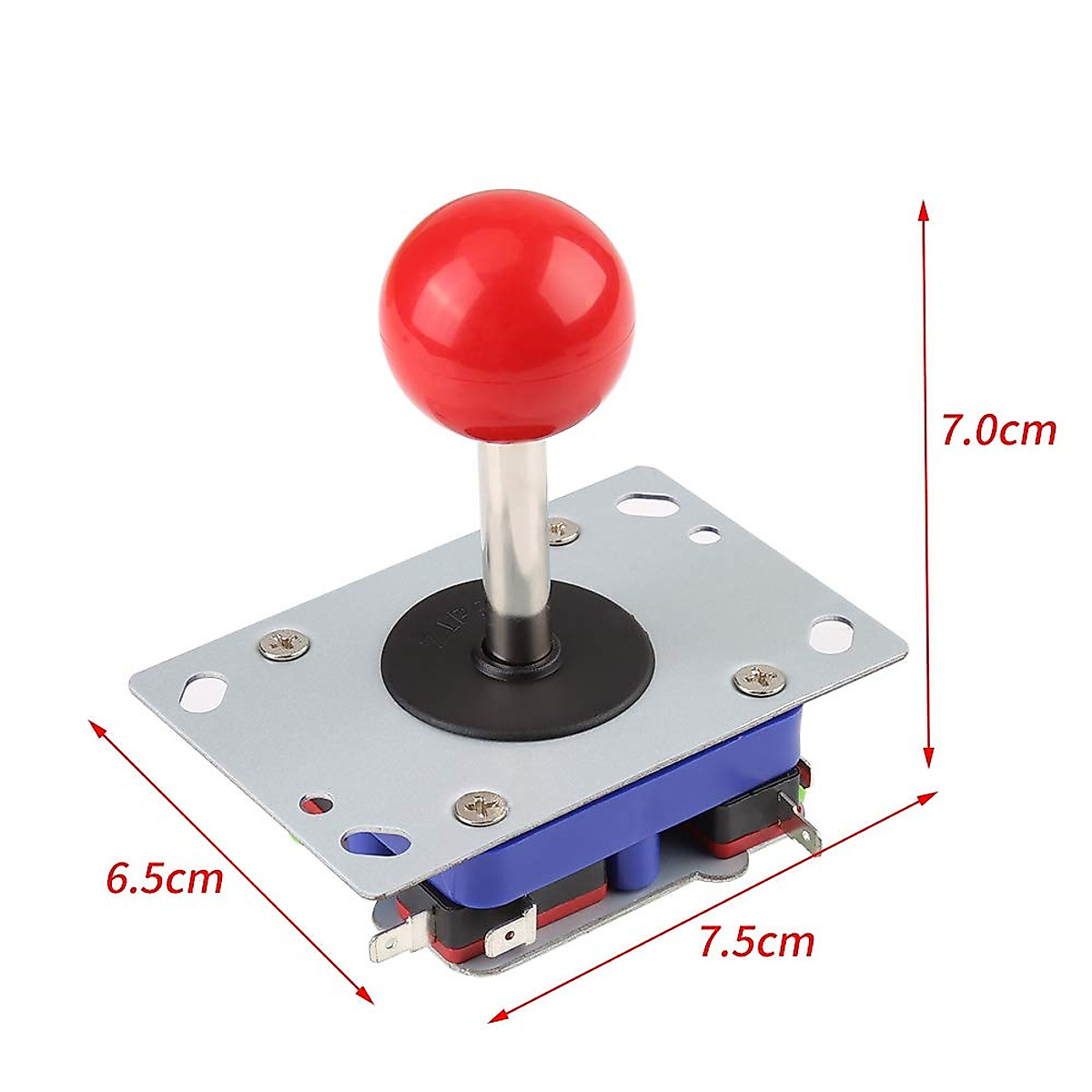 1pcs Arcade Joystick, Adjustable Competition Style Long Handle Joystick Classic 2/4/8 Way Game Joystick Ball for Arcade Gaming Cabinet Button Kit