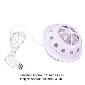 Mini Ultrasonic Dishwasher, Kitchen Sink Fruit Dishwasher for Home Business Travel College Room RV Apartment(white)