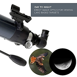 Celestron - AstroMaster 102AZ Refractor Telescope, Fully-Coated Glass Optics - Adjustable-Height Tripod - Bonus Astronomy Software Package & AstroMaster Telescope Accessory Kit