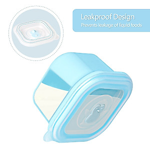 Termichy Baby Food Containers, 6 Pack Leakproof Silicone Baby Food Jars with Lids, Microwave, Freezer & Dishwasher Safe, Unbreakable Food Storages Prefer for Daycare-No Glass(4x3OZ, 2x6OZ))