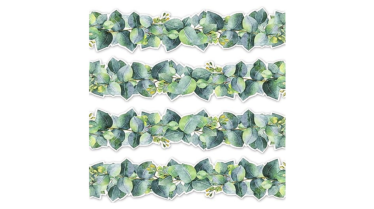 Eucalyptus Bulletin Board Borders – Green Classroom Decor