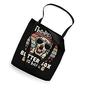 The Peanut Butter Box Is Here Funny Labrador Lovers Tote Bag