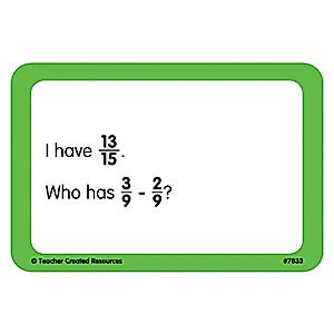 Teacher Created Resources I Have… Who Has…? Math Grades 4-5 (7833)