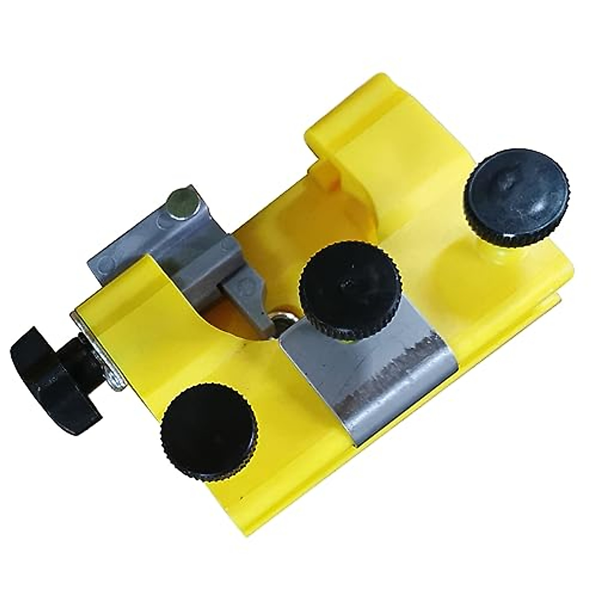 Chain Sharpening Tool, Easy Operation 3Pcs Burr Rods Electric Chain Sharpener 30° Rake Angle for Woodworking Projects