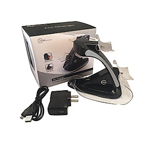 TNTi™ Arc Charger - Playstation 4 DualShock Controller Charger with AC Adapter PS4 Pro and Slim Compatible