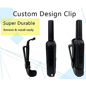 Radtel RT12 Walkie Talkies for Adults Rechargeable 2 Pack, Long Range Handheld FRS Two Way Radio 16CH Handsfree VOX for Camping Hiking (Black)