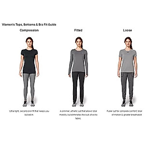 Under Armour Women's HeatGear Armour Mid No-Slip Waistband Pocketed Capri , Black (001)/White , Large