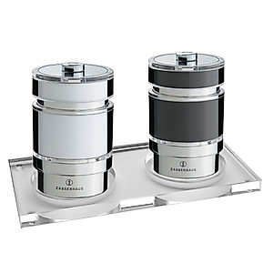 Stand / Tray for Pepper- & Salt Mill Set, Acrylic Glass (without Mills!)