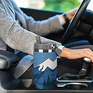 WITHSBKK 30oz Car Cup Ice Hockey Player Printed with Portable, Stainless Steel Travel Mug, Vacuum Insulated Tumbler And Straw, Leakproof for Car & Outdoor, UV Printed Design