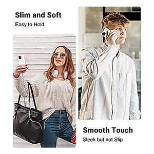 OTOFLY Designed for iPhone 13 Case, Silicone Shockproof Slim Thin Phone Case for iPhone 13 6.1 inch (White)