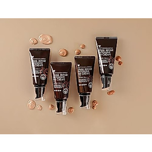 MIZON Snail Repair Blemish Balm, Multifunctional BB Cream with Snail Mucus Filtrate, Skin Care and Makeup Coverage, Strenghtens Skin Elasticity, Improves Fine Wrinkles (#27)