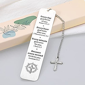 Christian Gifts for Women Men Faith Religious Bible Verse Bookmark Baptism Gifts for Kid Teen Girl Boy Catholic Inspirational Bookmark Graduation Gifts for Her Him Son Daughter Church Gifts in Bulk