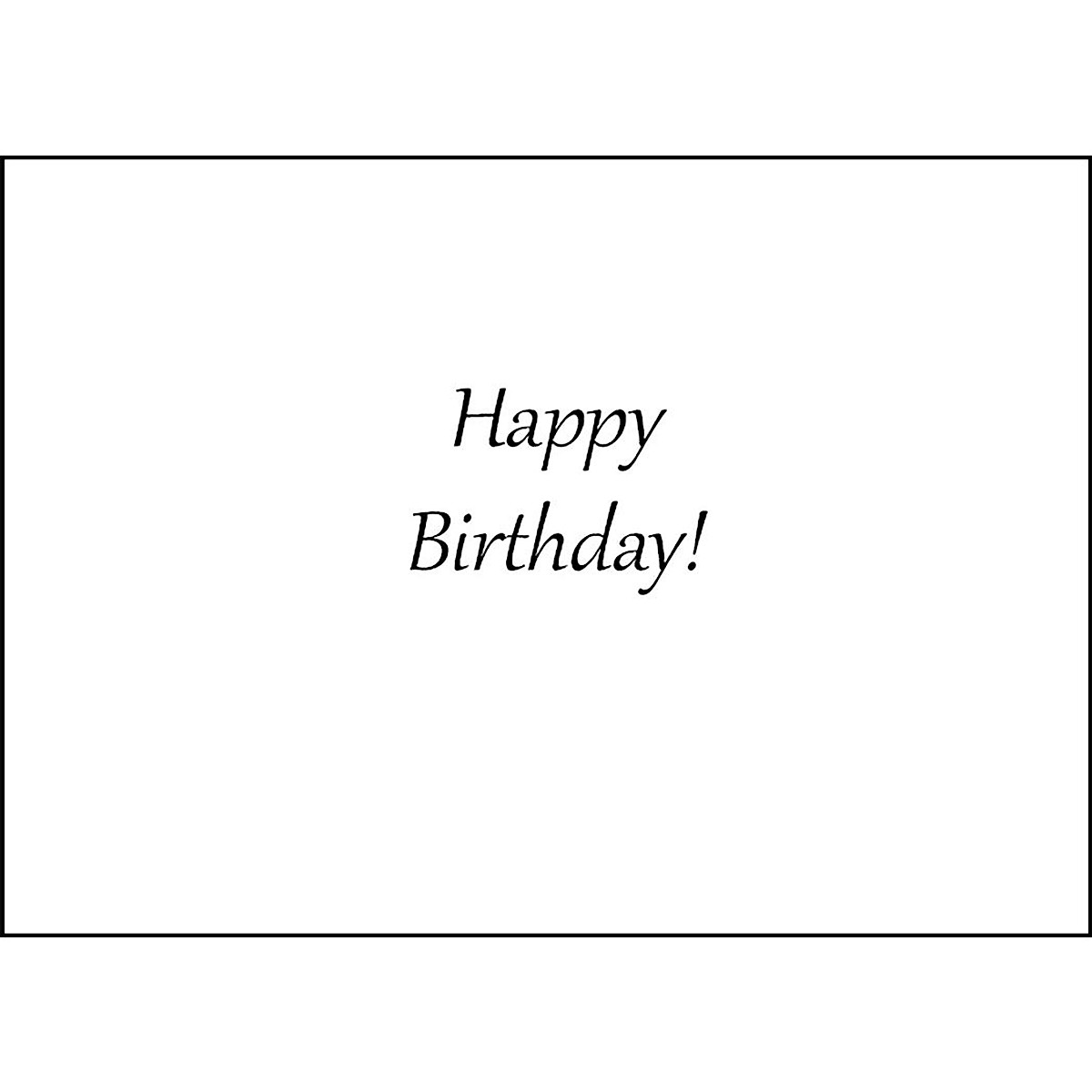 Will Davis Studios 2021 Mustang Classic Sports Car Digital Painting Fine Art Birthday Greeting Card Inside Reads: (Happy Birthday!)