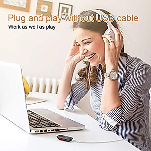 AGPTEK U3 USB Stick Mp3 Player, 8GB Music Player Supports Replaceable AAA Battery, Recording, FM Radio, Expandable Up to 64GB, Black