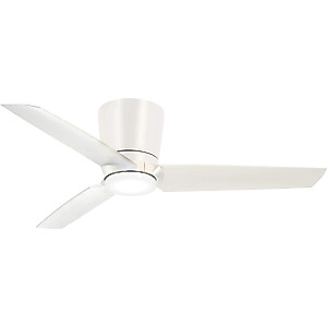 Minka-Aire F671L-WHF Pure 48" Hugger with LED Lights, Flat White