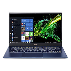 Acer Swift 5 Ultra-Thin & Lightweight Laptop, 14" Full HD IPS Touch, 10th Gen Intel Core i7-1065G7, 8GB LPDDR4, 512GB PCIe NVMe SSD, FP Reader, Wi-Fi 6, Back-lit Keyboard, Windows 10, SF514-54T-76PY
