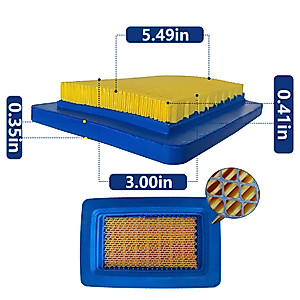 2 Pack Air Filter for A226000410 A226000600 Echo PB760LHN PB760LNT PB770H PB770T 90123 90122 Leaf Blower Shindaiwa EB770 Backpack Blower