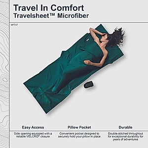 COCOON - Premium - TravelSheet™ Microfiber - Moss Green
