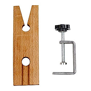 HIPOGT Bench Pin Clamp Set V-Slot for Workbench Wooden Jewelry Clamp Tool