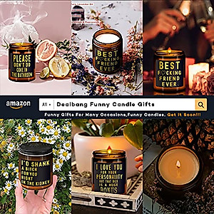 Dealbang Lavender Candle – 7.8 x 7.8 x 9.8cm Soy Candles for Home Scented – Funny Gift Candle for Women ,Men,Lovers and Valentine Day