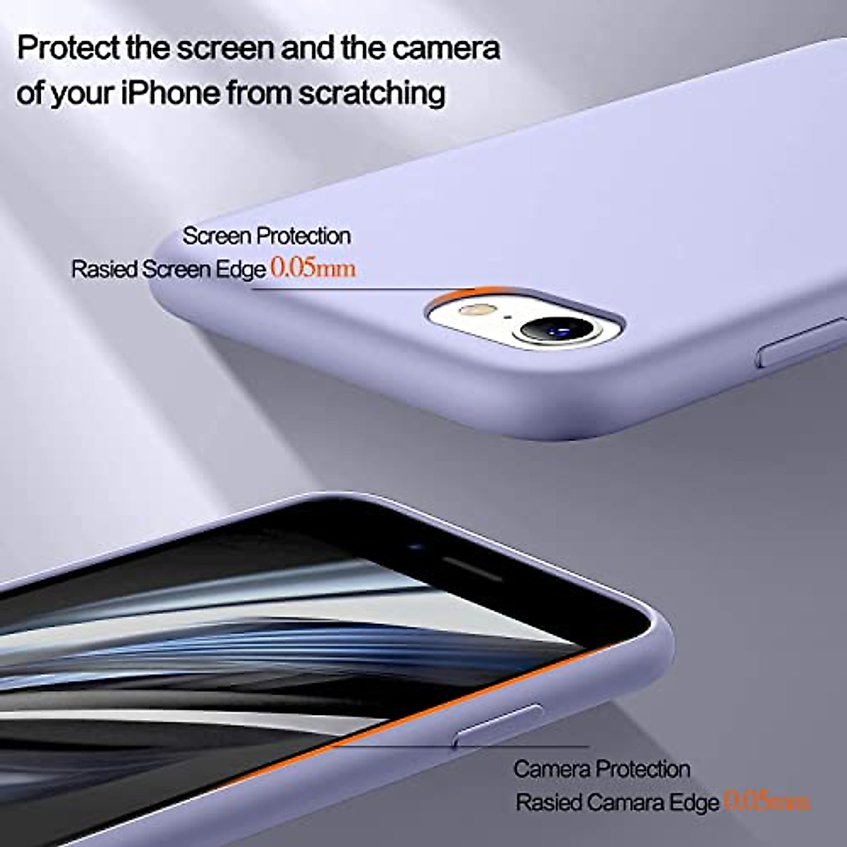 xiusiteli Compatible with iPhone se3 iPhone8 iPhone7 iPhonese2 Case with Adjustable Crossbody Lanyard Strap Anti-Yellow Anti-Drop TPU Protective Phone Cover for iPhone12 iPhone12Pro Case