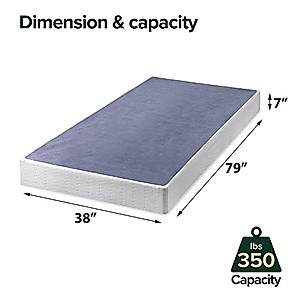 ZINUS 7 Inch Metal Smart Box Spring, Mattress Foundation, Strong Metal Frame, Easy Assembly, Twin XL