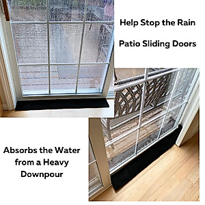 Evelots Water Absorber Snake Sock -2 Pack-Reusable Water Barrier - Absorbs 10 Times its Weight-Great for Leaks & Spills from Doors, Windows, Water Tank, Heavy Rain, Shower Tub-3 Feet Long