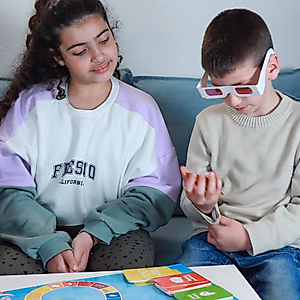 Think Positive a fun Kids Board Game to promote positive thinking in life for ages 6+. Therapy and learning family game with Doing Good, Thinking Positively and Seeing Good cards & rose tinted glasses
