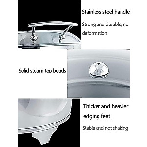 Chafing Dishes Chafing Dish Buffet Set, Food Warmers Server Warming Tray Round Rectangular Chafers, Stainless Steel Square Chafer, Round Food Warmer Chafing For Catering Warmer Chafer Set, Energy Effi