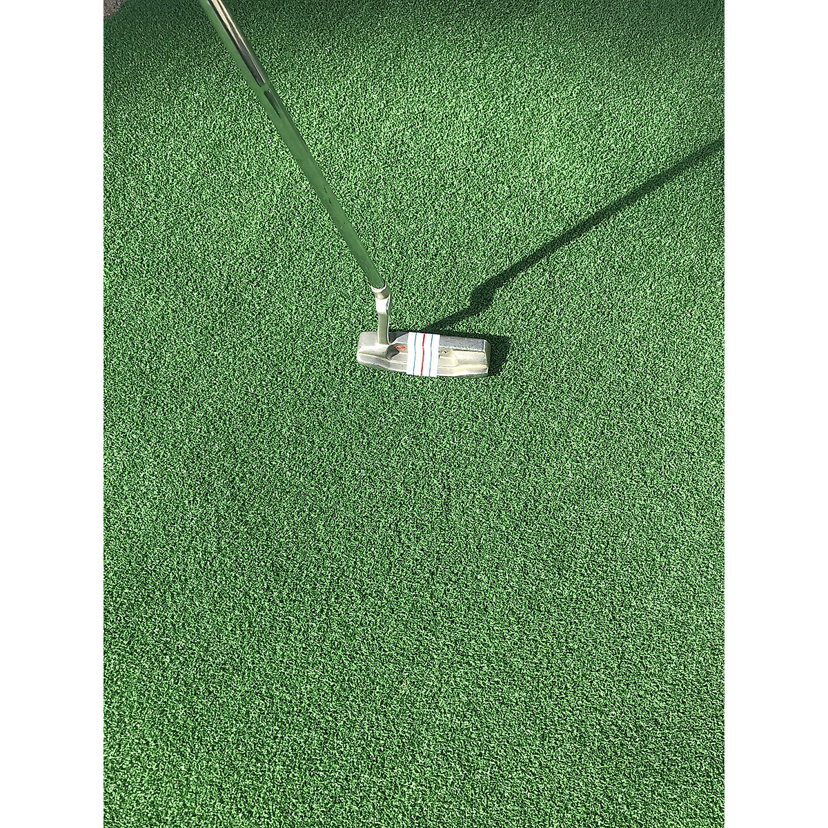 Sticker for golf putter, 3 lines alignment (triple track) (Red and Blue, 2 pack)