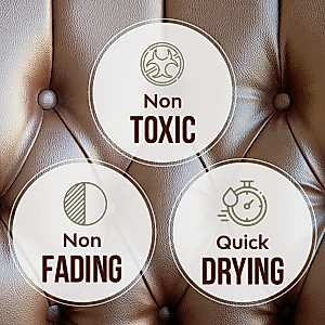 Leather Max Quick Blend Refinish and Repair Kit White, Restore Couches, Recolor Furniture & Repair Car Seats, Jackets, Sofa, Boots 3 Color Shades to Blend with/Leather Vinyl and More (White Mix)