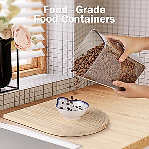 Melovom Pop Food Storage Containers Set Airtight Food Storage Containers with Pop Lids, Kitchen Pantry Organization and Storage, BPA Free, 2 x 2.8Qt